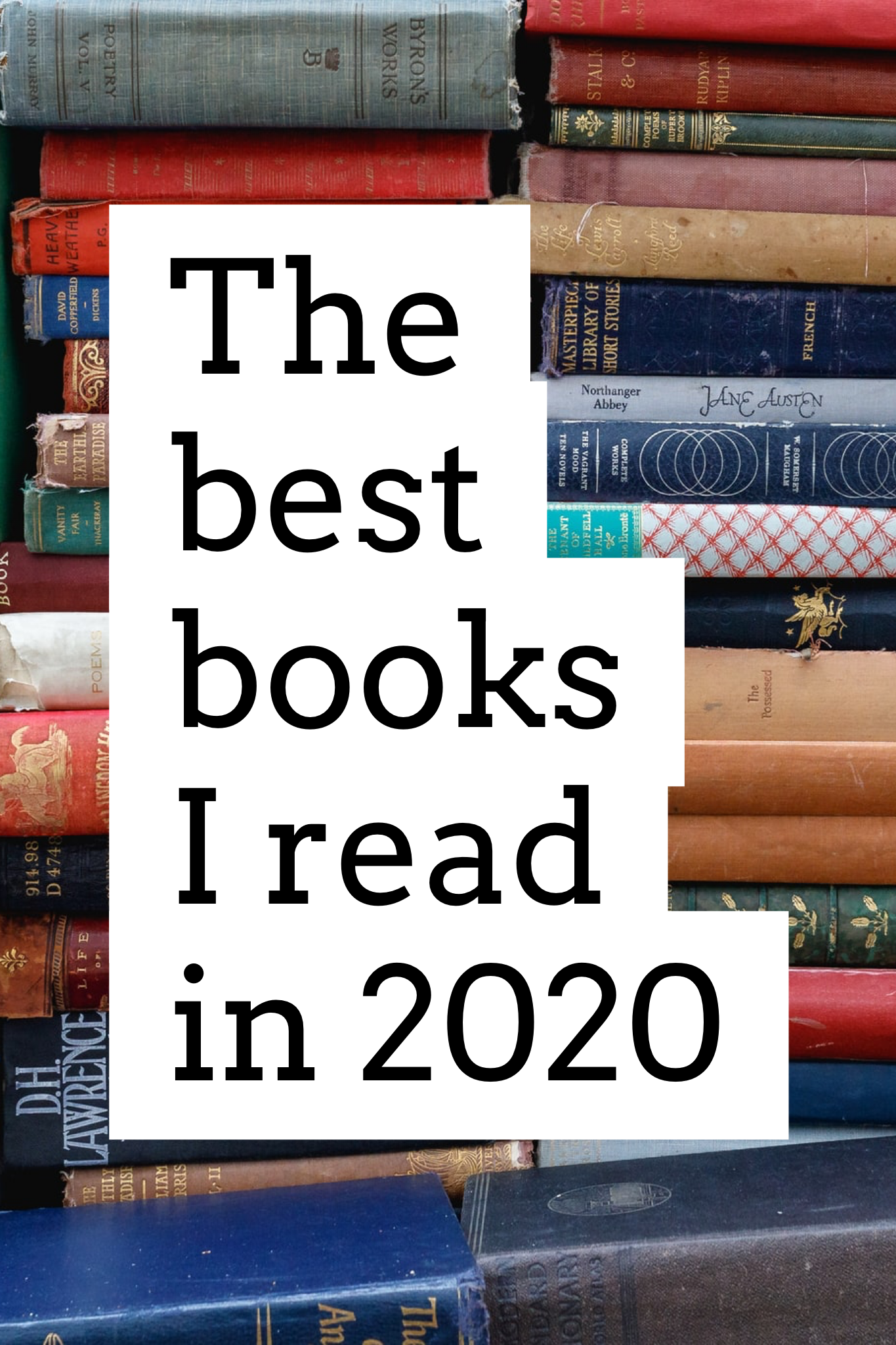 The Best Books I read in 2020 - Diamonds in the Library