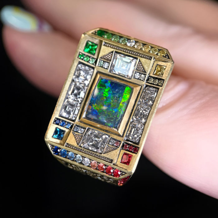 Colored gems galore at the 2022 AGTA Spectrum Awards.